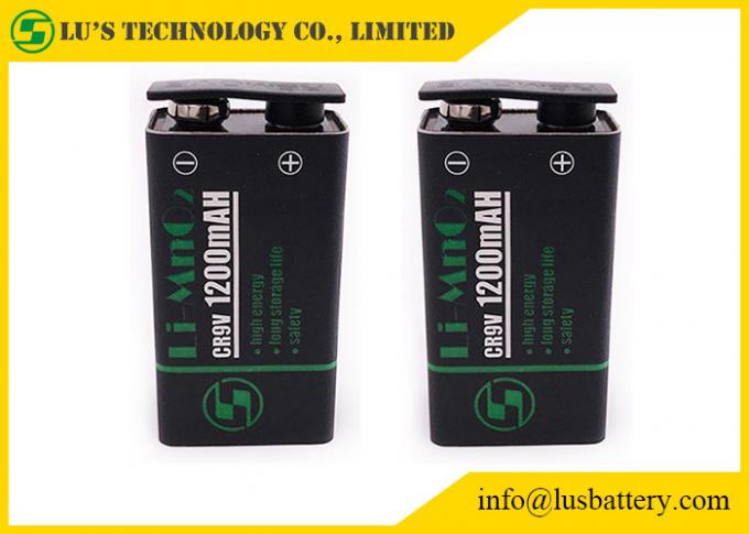 CR9V 1200mAh 9v LiMnO2 Battery Non Rechargeable Cell For LED Light