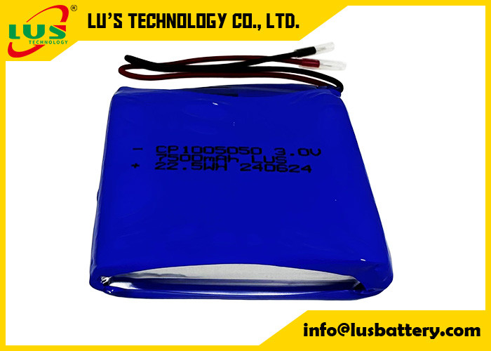 LiMnO2 Ultra-thin Cell 3V CP1005050 Battery 7500mah lithium battery OEM ...