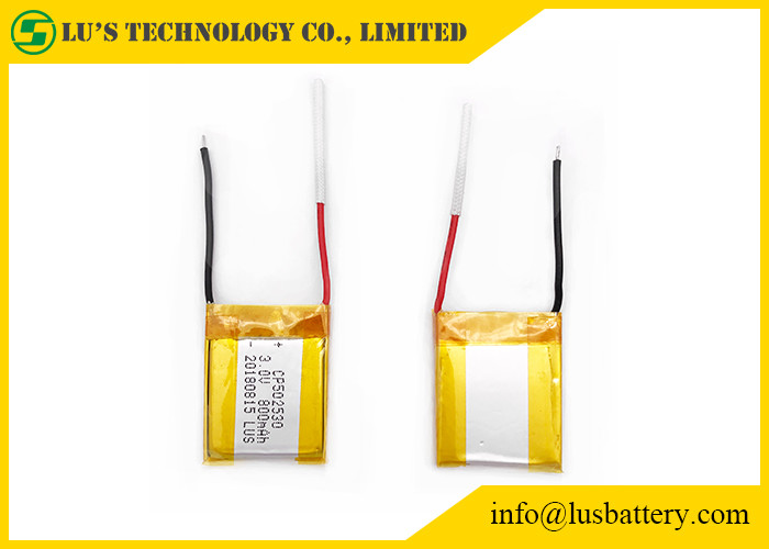 3.0v Limno2 Customizable Primary Battery 800mah CP502530 For ID Card